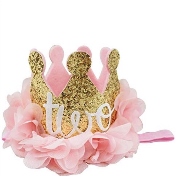 Accessories | Brand New Baby Girl Two Birthday Crown Headband | Poshmark
